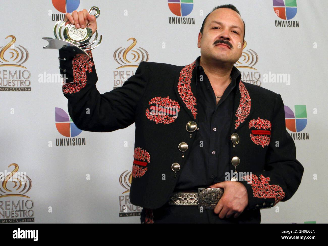 FILE - In this Feb. 16, 2012 file photo, singer-songwriter Pepe Aguilar ...