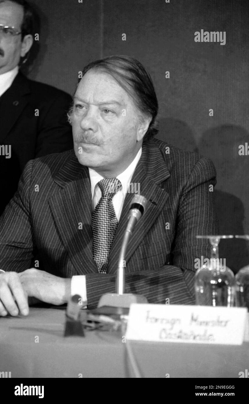 Mexican Foreign Minister Jorge Castaneda in New York on March 15, 1982 ...