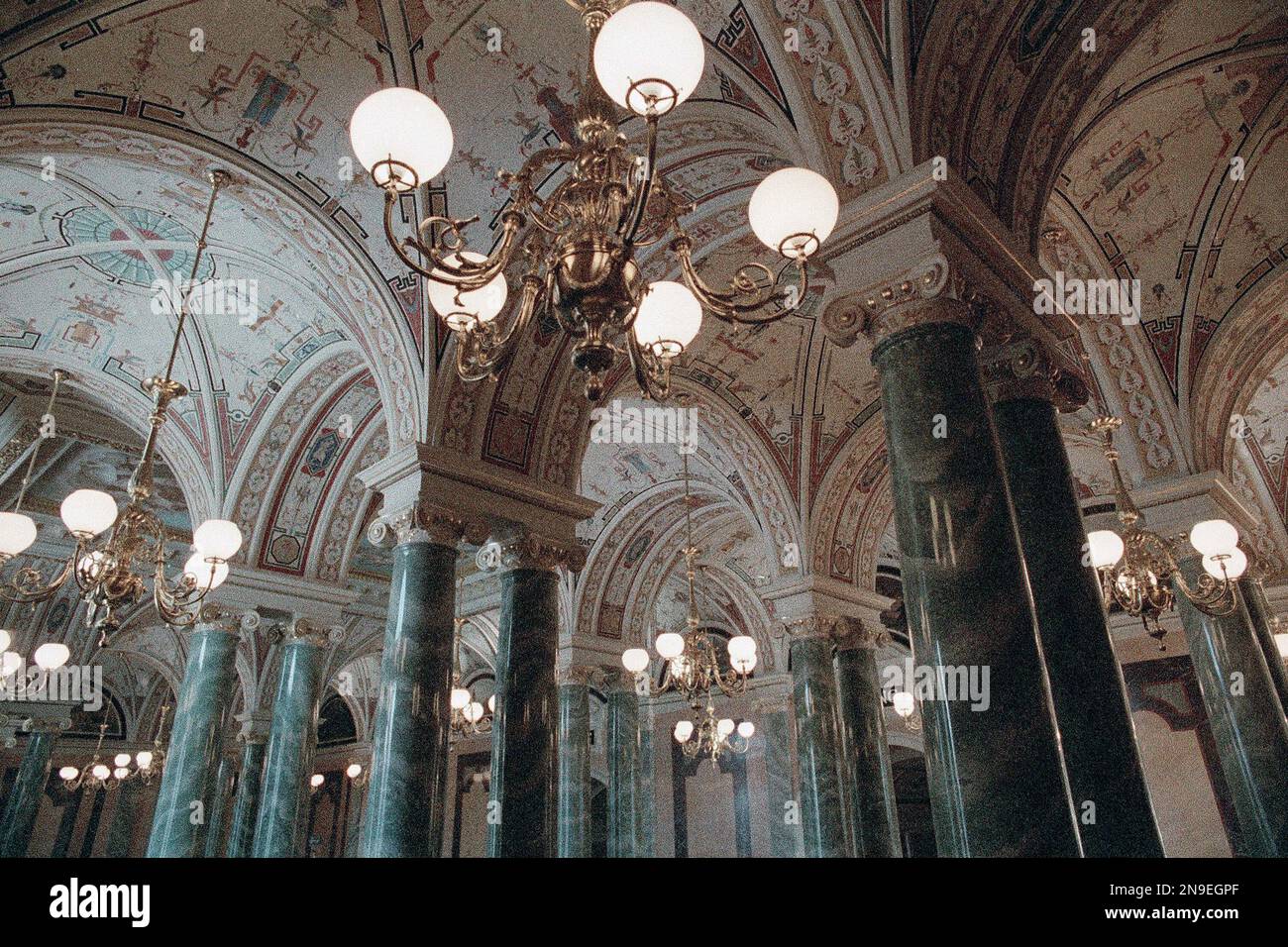 The world famous Dresden Semper Opera House vestibule in Dresden ...