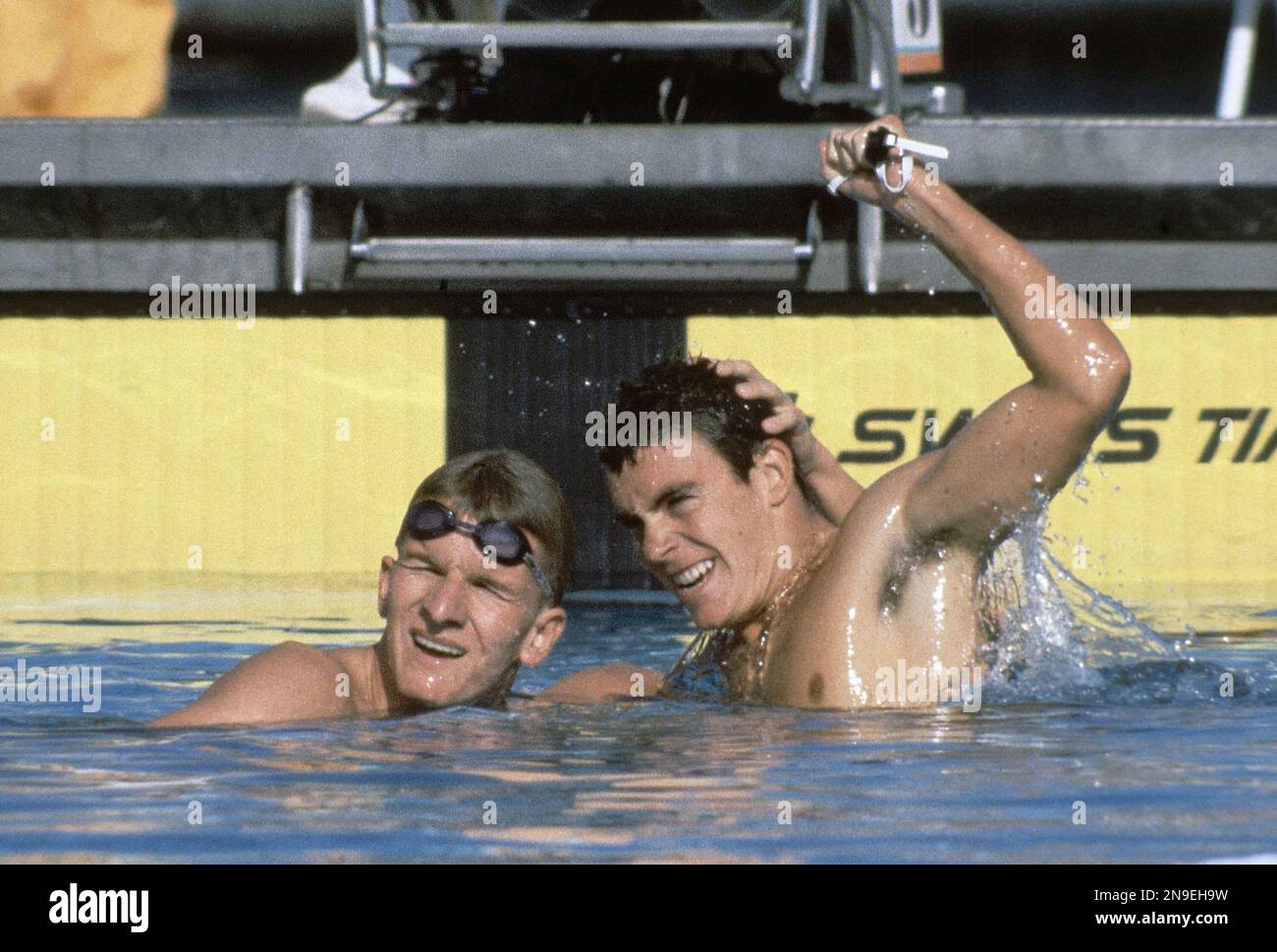 Australia's Jon Sieben celebrates after winning the Men's 200 Meter ...