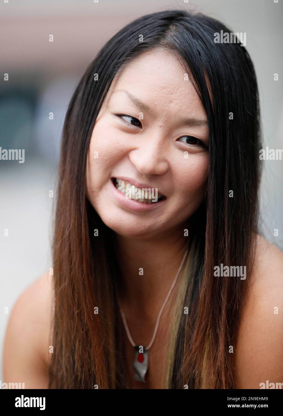 In this photo taken Friday, July 6, 2012, Paralympic athlete Maya ...