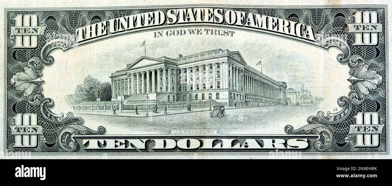 Bank building us dollar bill hi-res stock photography and images - Alamy