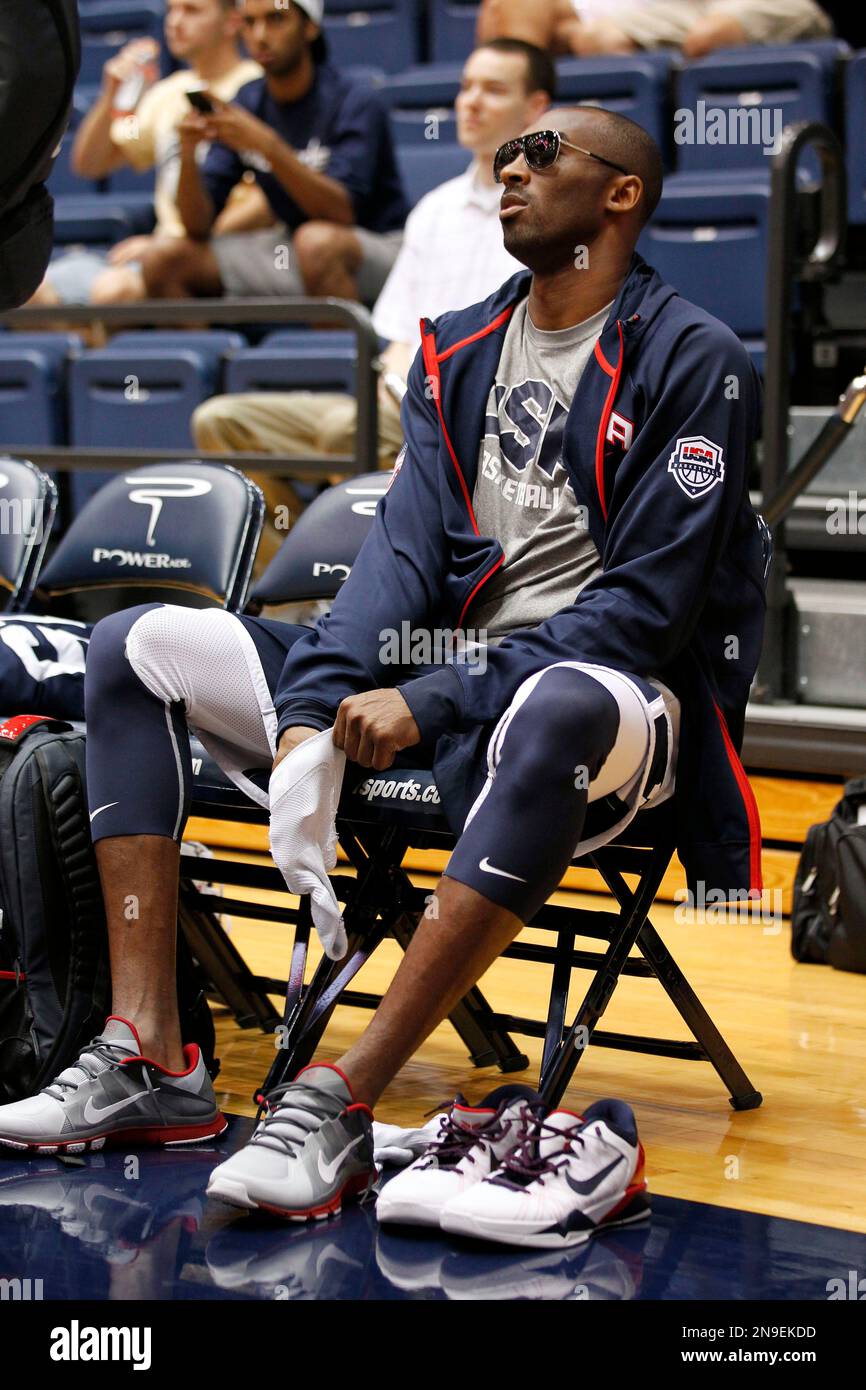 U.S. men's national basketball team guard Kobe Bryant prepares for a ...