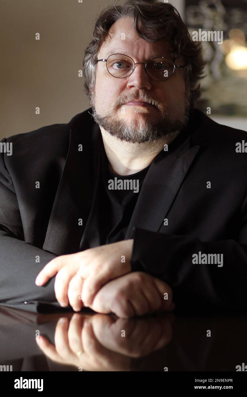 Director Guillermo del Toro, from the film "Pacific Rim", poses for a ...