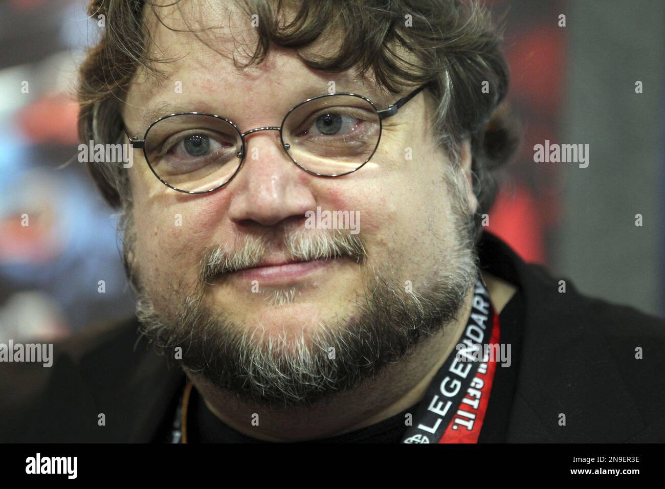 Director Guillermo Del Toro smiles during his signing of Pacific Rim ...