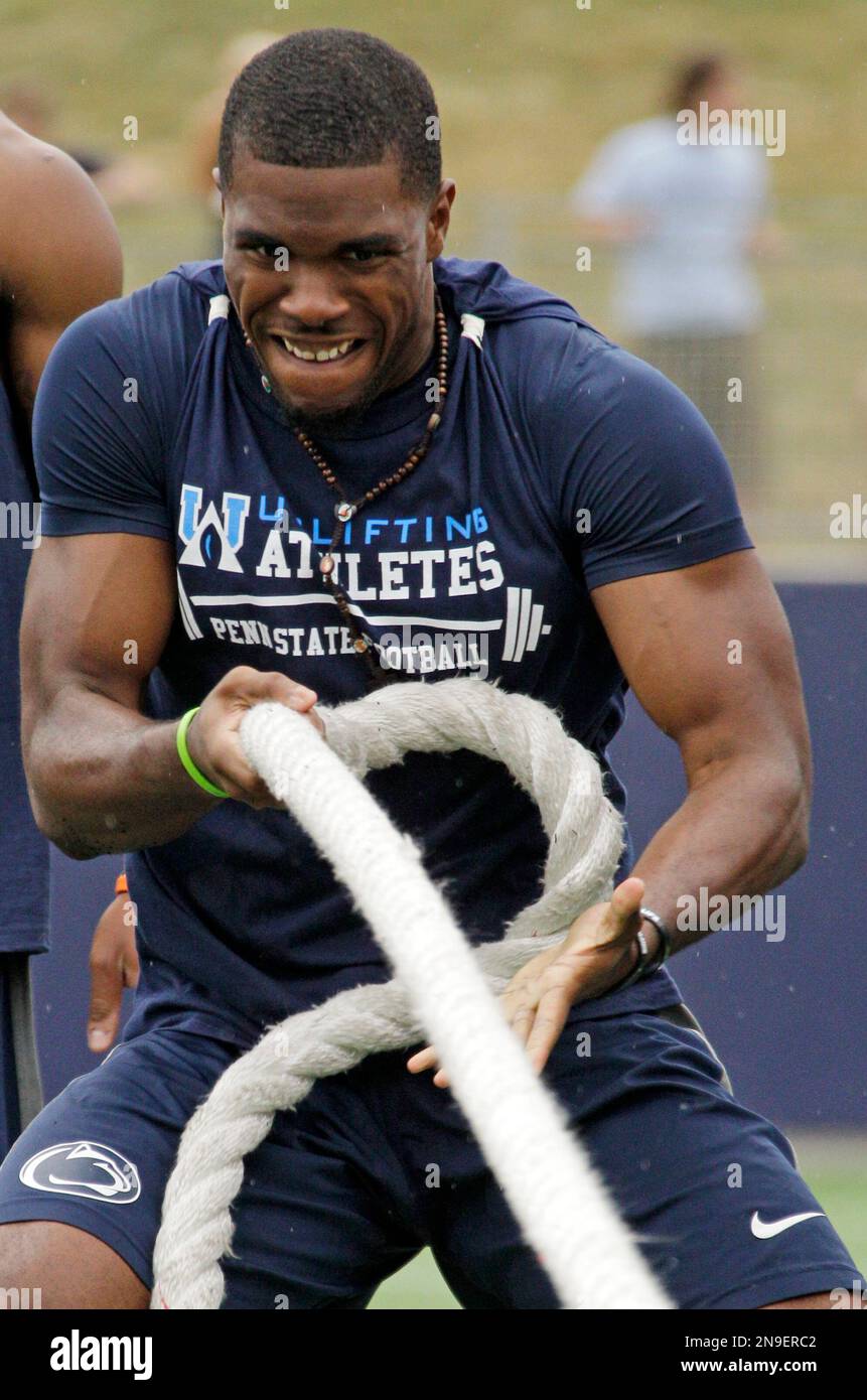 Penn State quarterback Rob Bolden competition against the defense ...