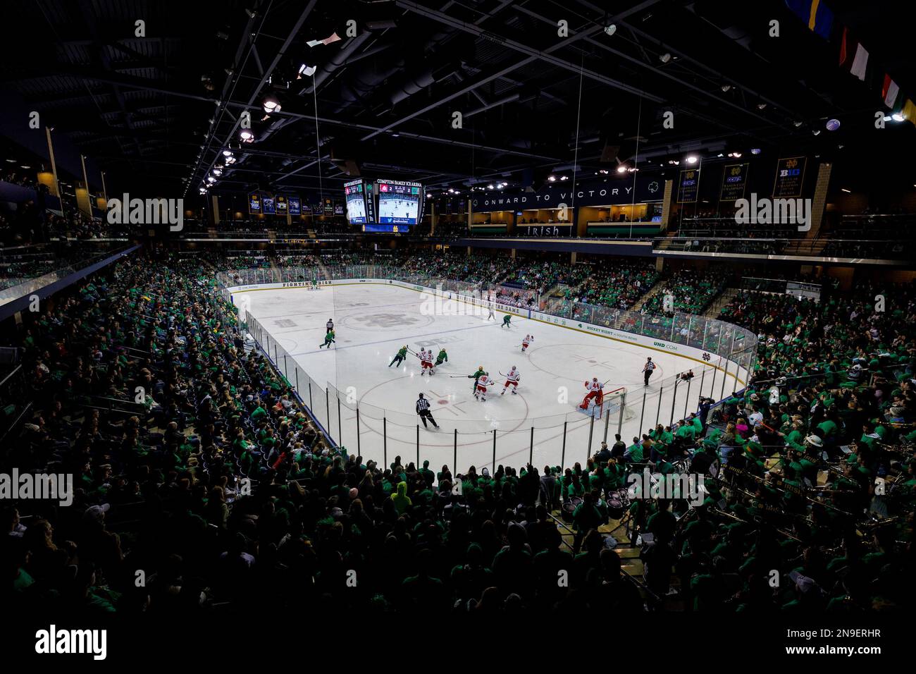 February 11, 2023: An overall view during NCAA hockey game action ...