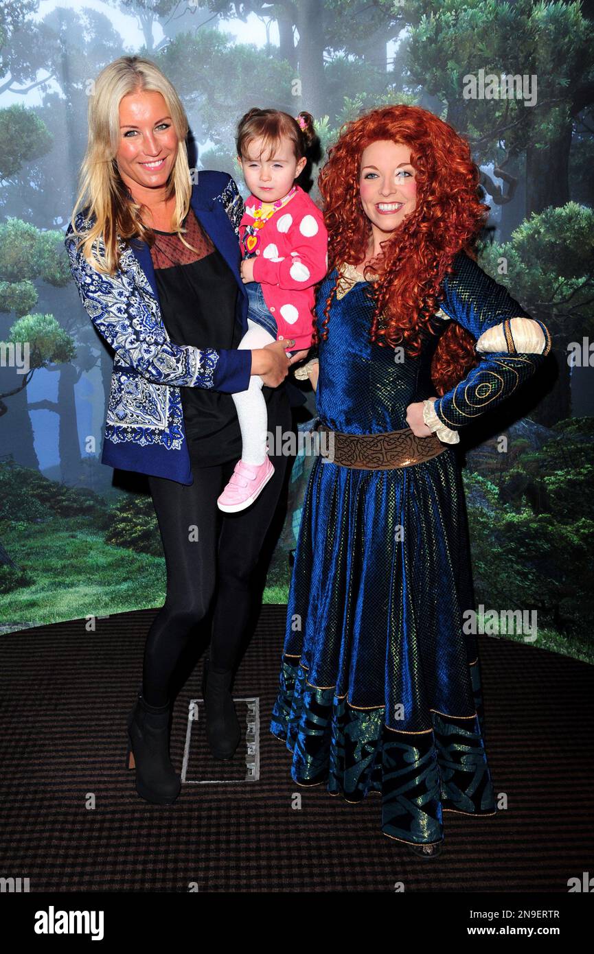 Denise Van Outen and daughter Betsy and Meridah arrives at Celebrity ...