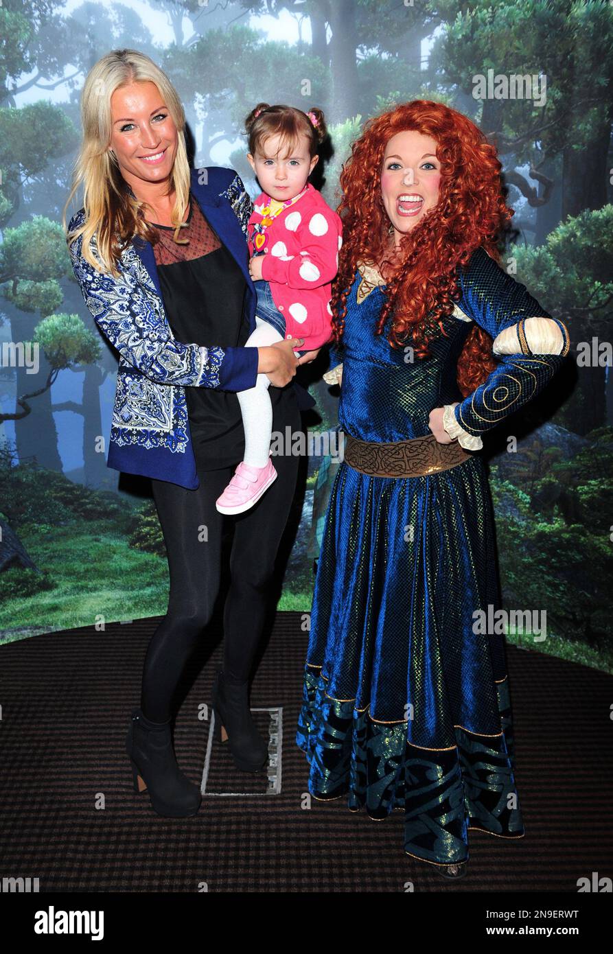 Denise Van Outen and daughter Betsy and Meridah arrives at Celebrity ...