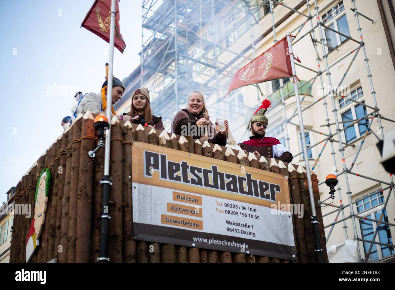 On February 12, 2023 several carnival groups made a parade through ...