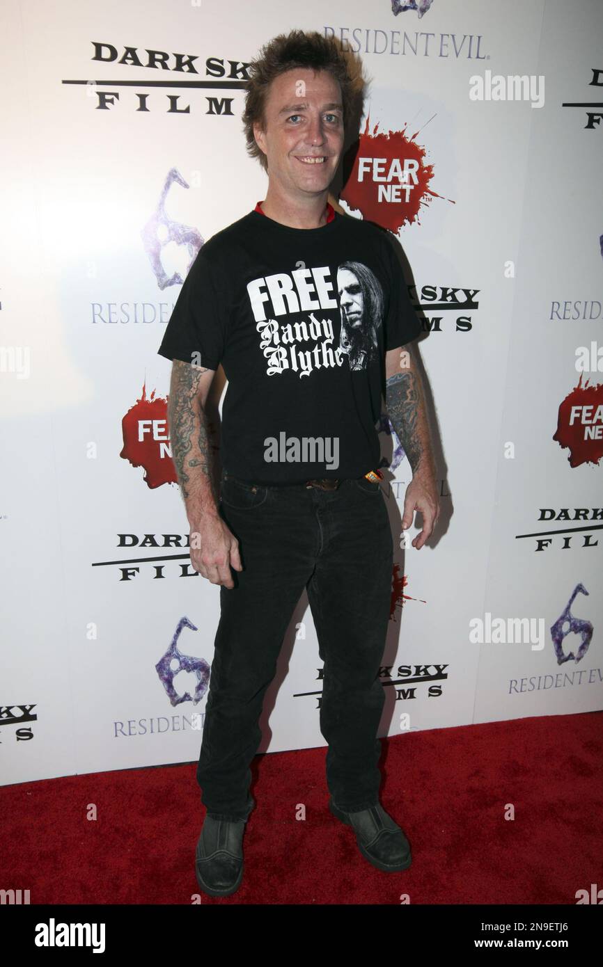 Actor Dave Brockie arrives to the Fear Net and Resident Evil Party at ...