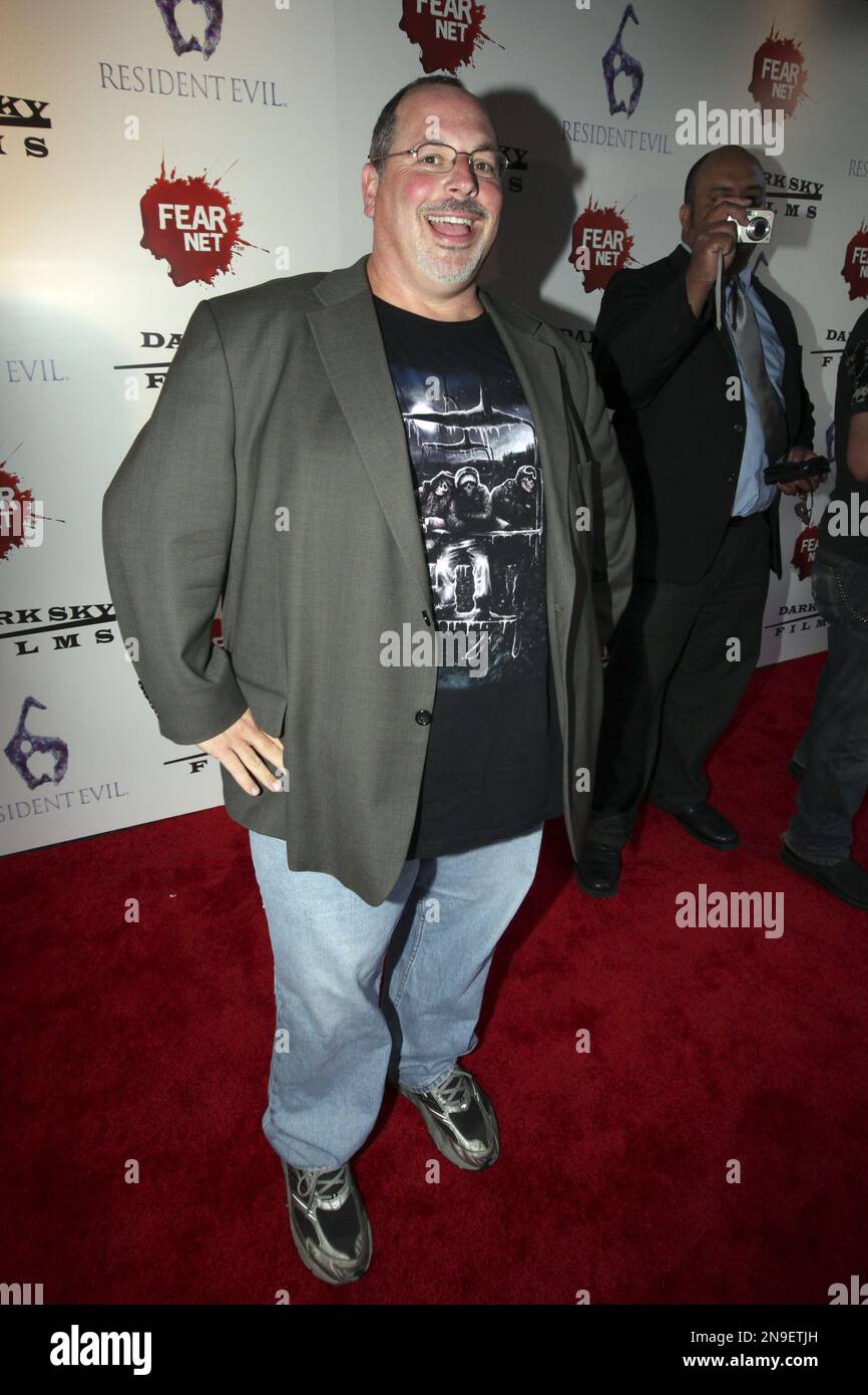 Producer Peter Block arrives to the Fear Net and Resident Evil Party at ...