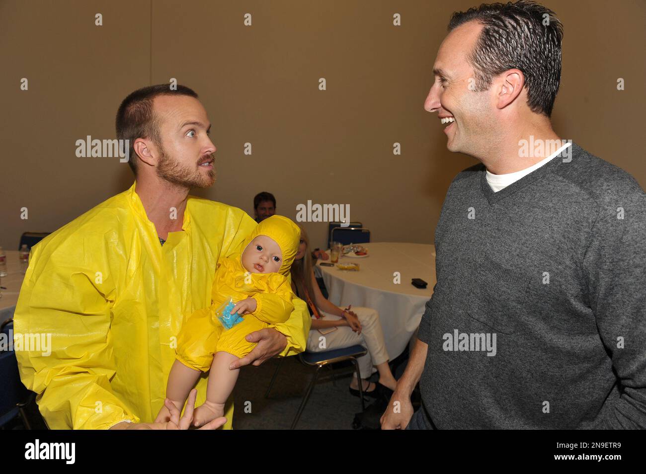 Aaron Paul and AMC president Charlie Collier at AMC's "Breaking Bad ...