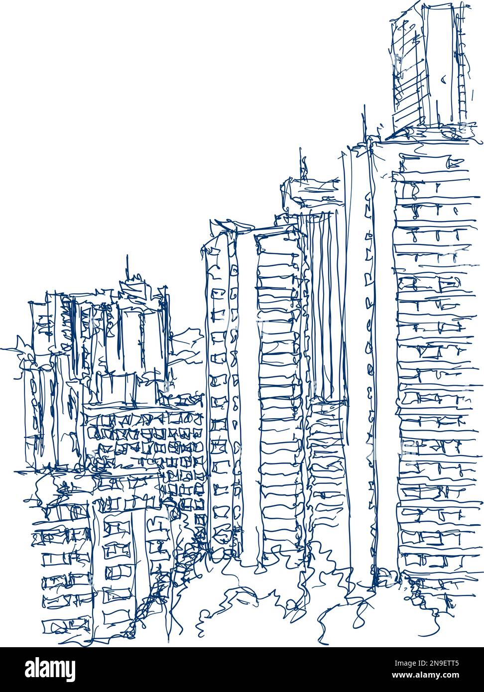 Drawings Of Tall Buildings