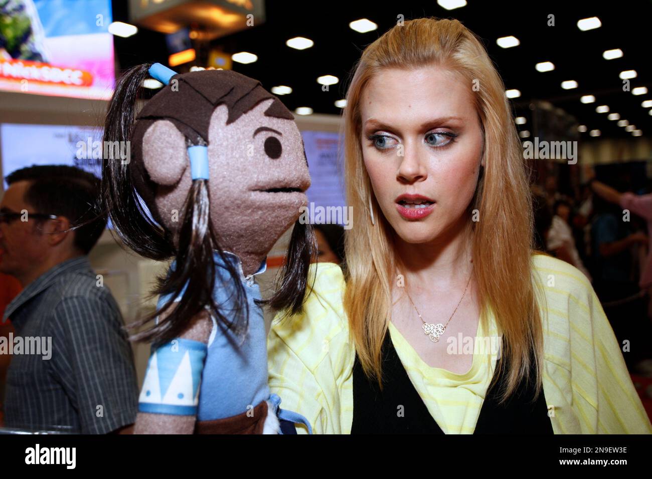 Actress Janet Varney, voice of Korra poses for a photo at Nickelodeon ...