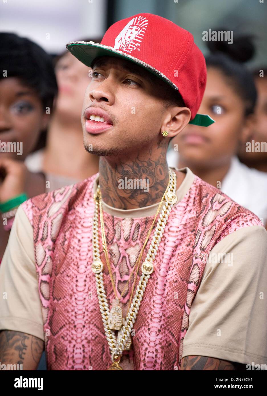 Rapper Tyga visits New.Music.Live. at the MuchMusic HQ on Friday, July ...