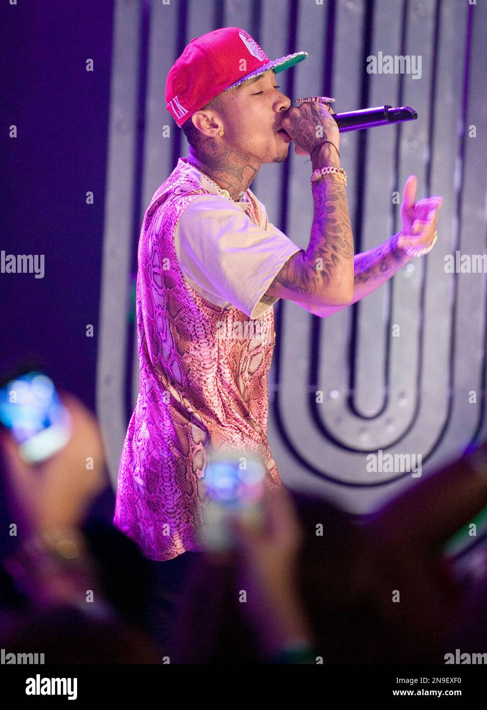 Rapper Tyga performs during New.Music.Live. at the MuchMusic HQ on ...