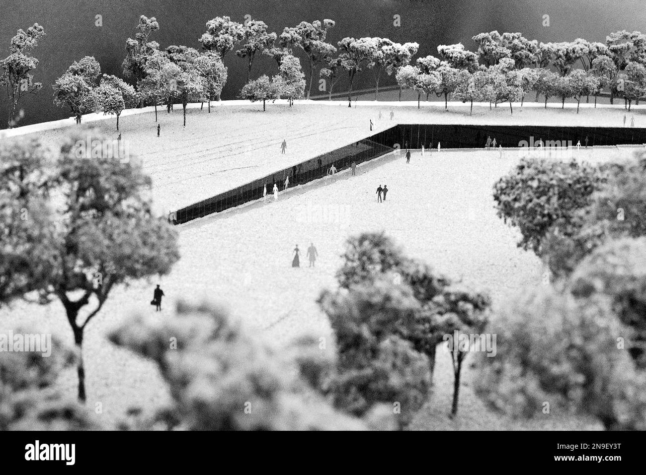 Vietnam Veterans Memorial monument scale model in Washington shown in ...