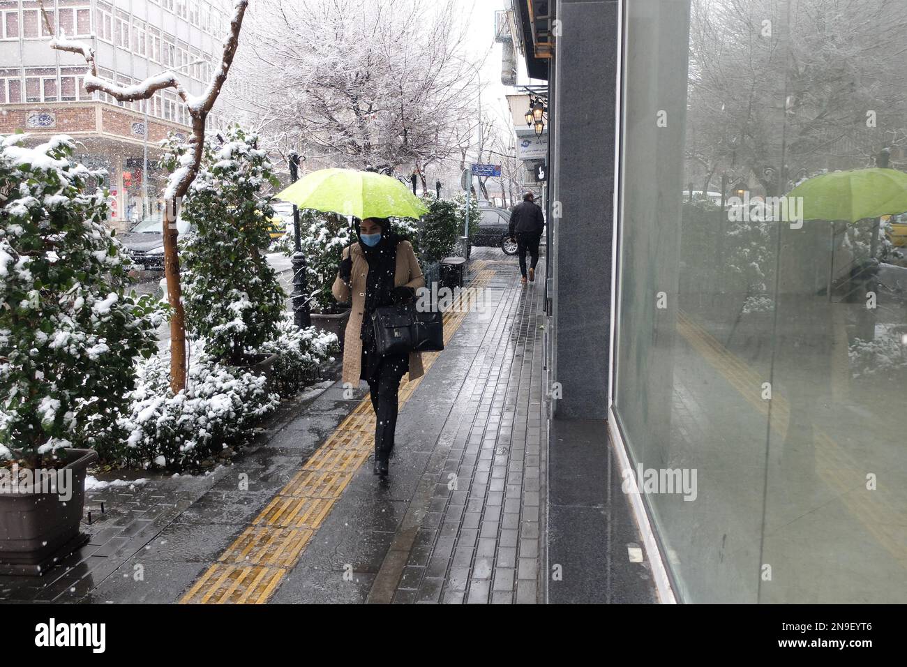 Tehran, Tehran, Iran. 12th Feb, 2023. An Iranian woman walks along a ...