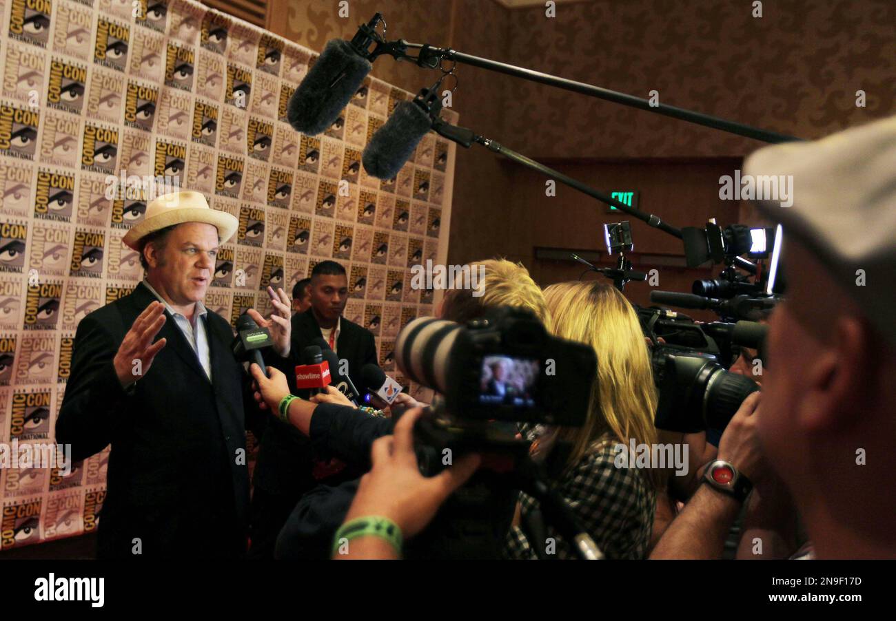 Actor John C. Reilly, from the film "Wreck-It Ralph", arrives at the ...