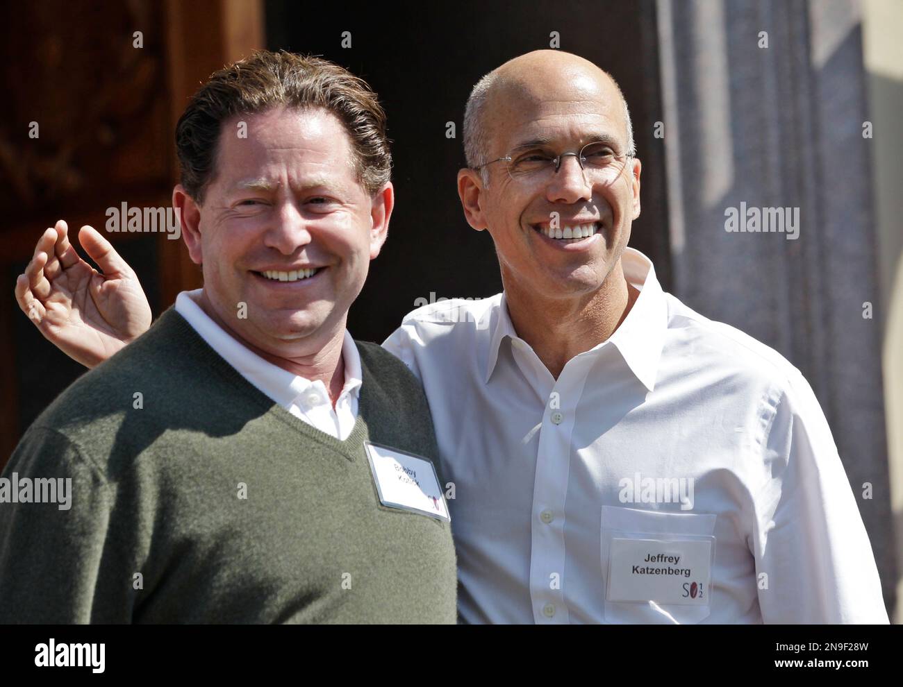 Jeffrey Katzenberg, right, CEO of DreamWorks Animation, and Bobby ...