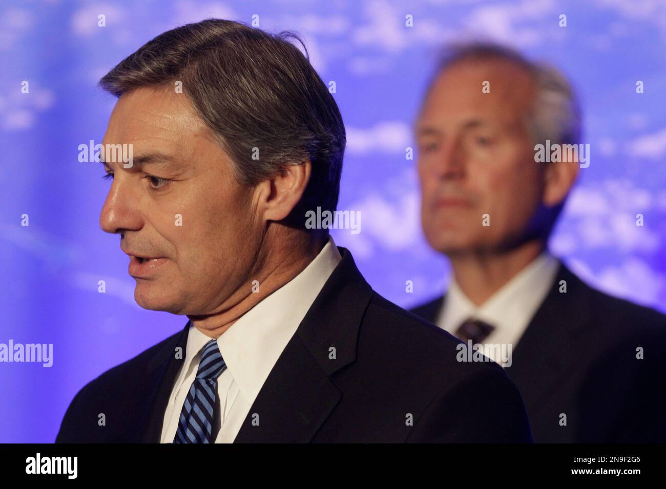 Boeing Commercial Airplanes CEO Ray Conner speaks during a news ...