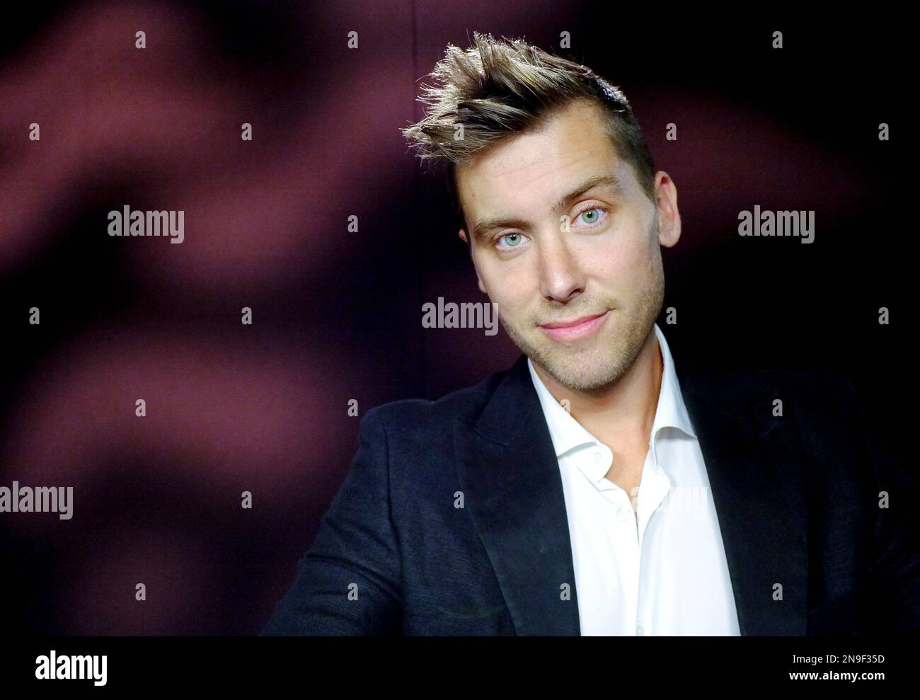 In this photo taken Wednesday July 11,2012 pop singer Lance Bass poses ...