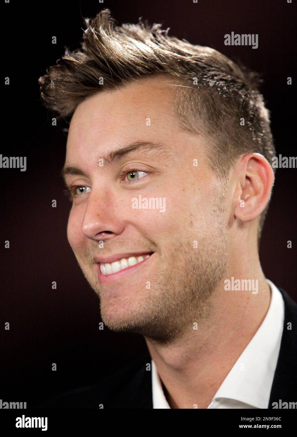 In this photo taken Wednesday July 11,2012 pop singer Lance Bass poses ...