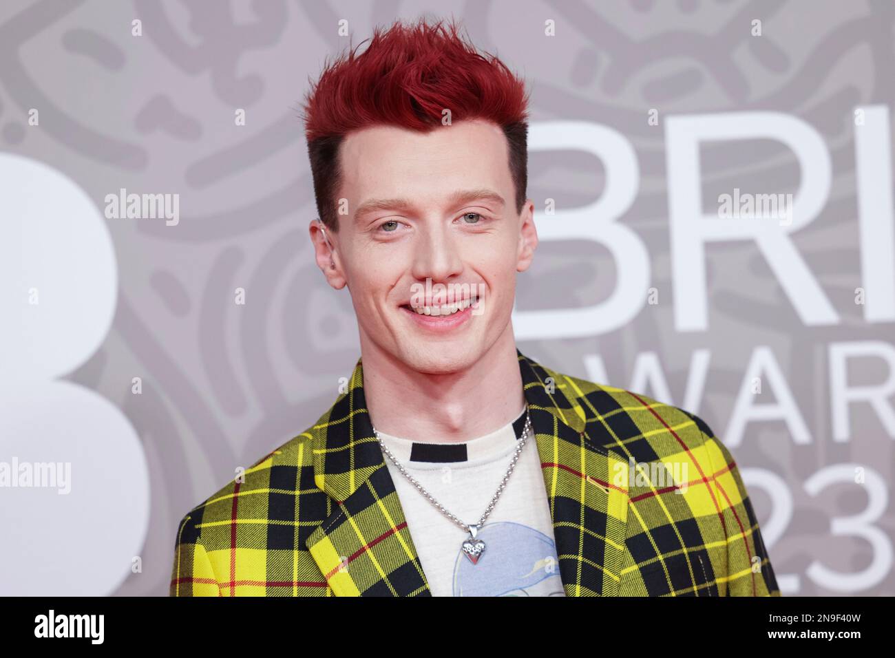 Jack Saunders poses for photographers upon arrival at the Brit Awards ...