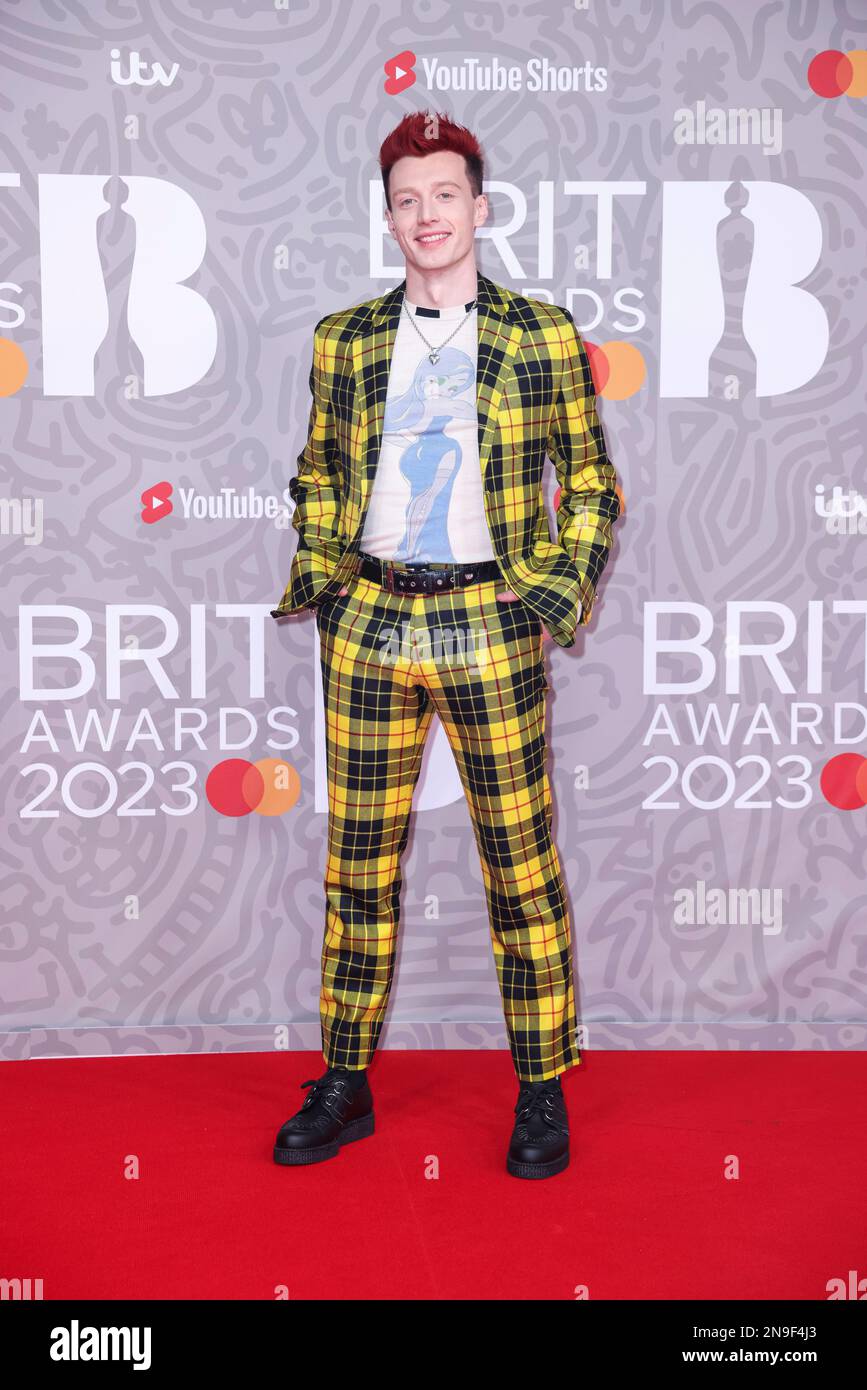 Jack Saunders poses for photographers upon arrival at the Brit Awards ...
