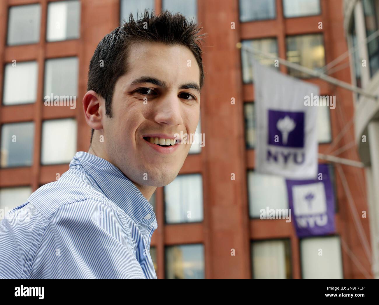 Scott Gamm, 20, a student at New York University's Stern School of ...