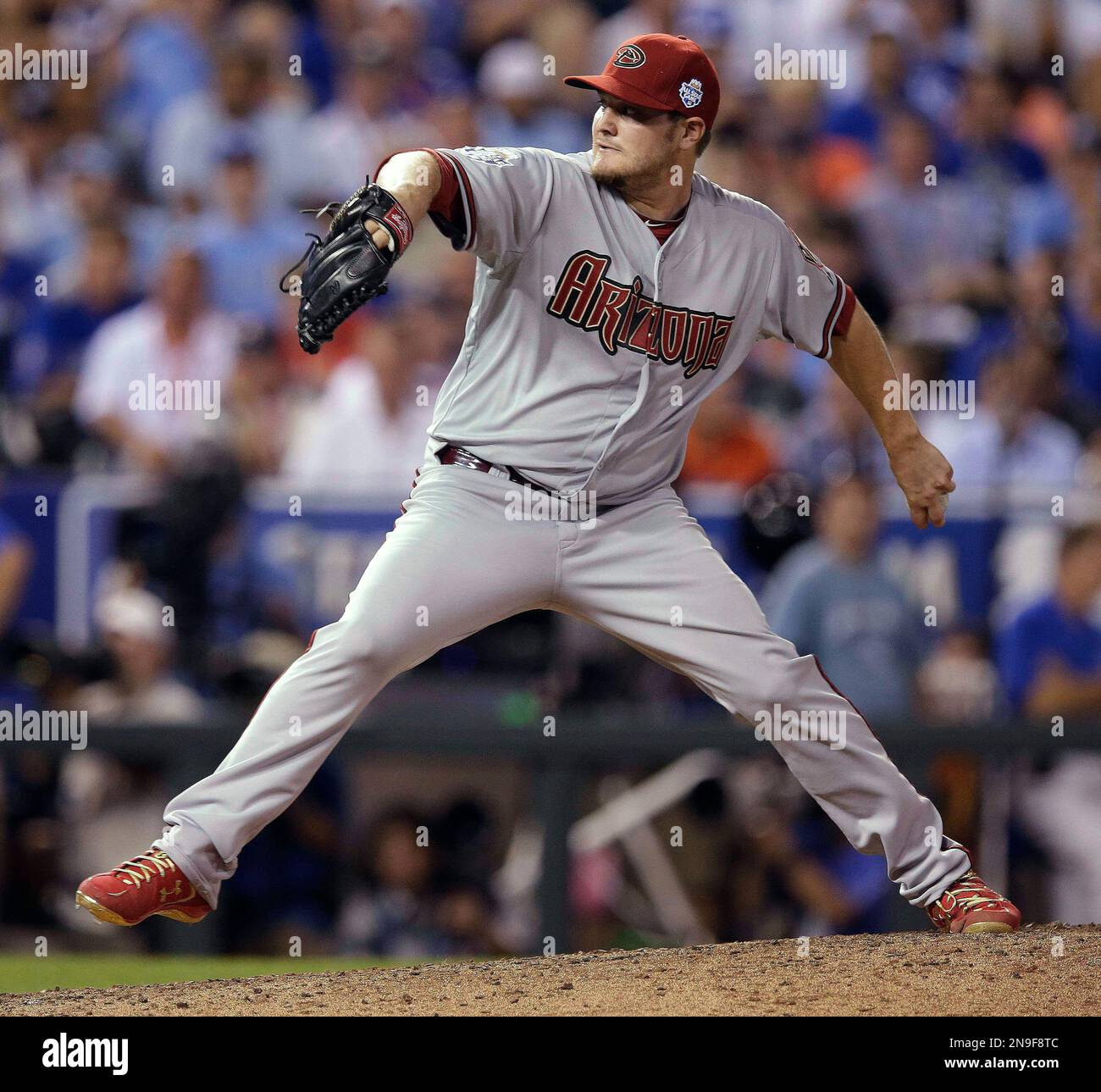 National League pitcher Wade Miley, of the Arizona Diamondbacks ...