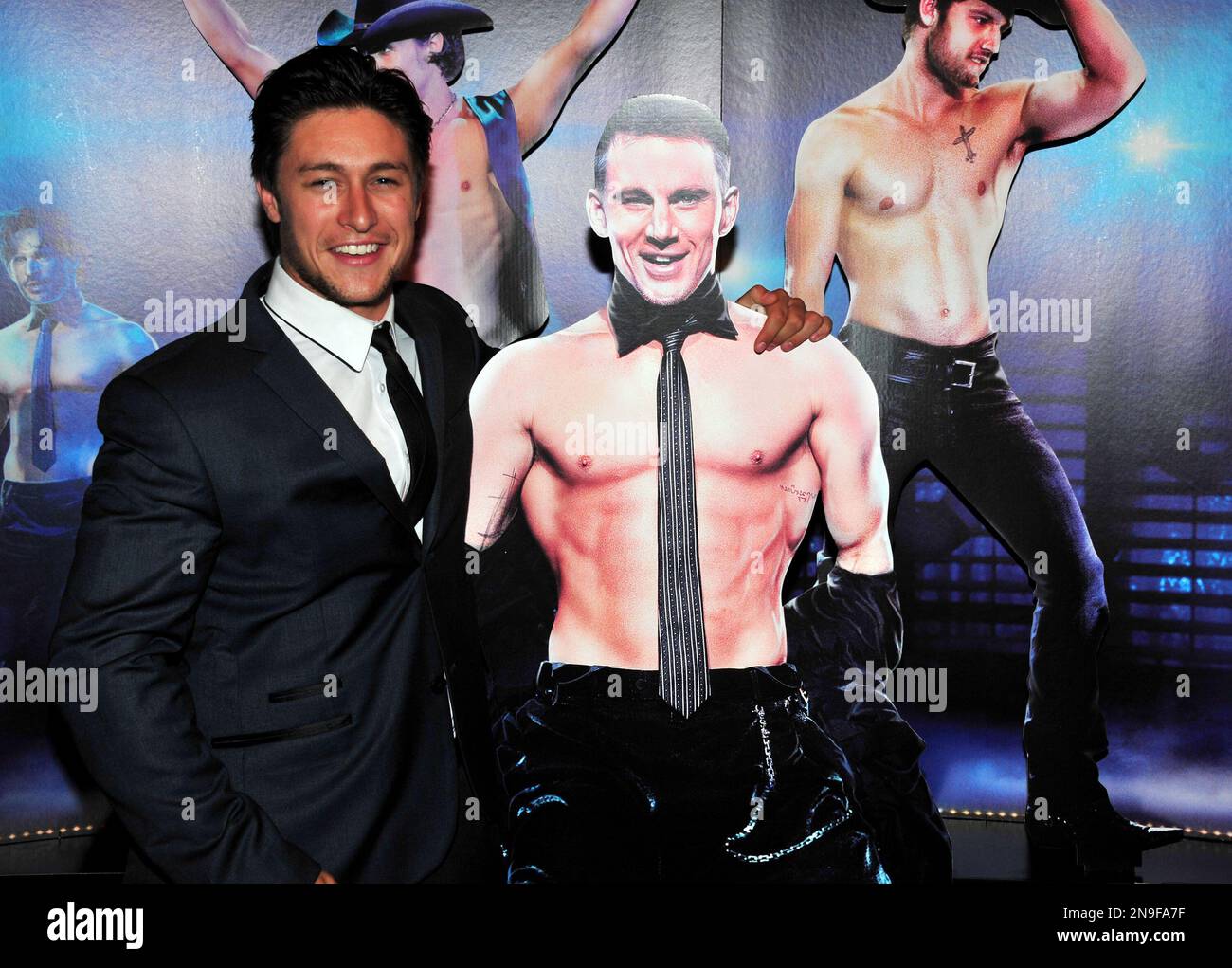 Tony Discipline arrives at the Magic Mike Premiere at the Mayfair Hotel ...