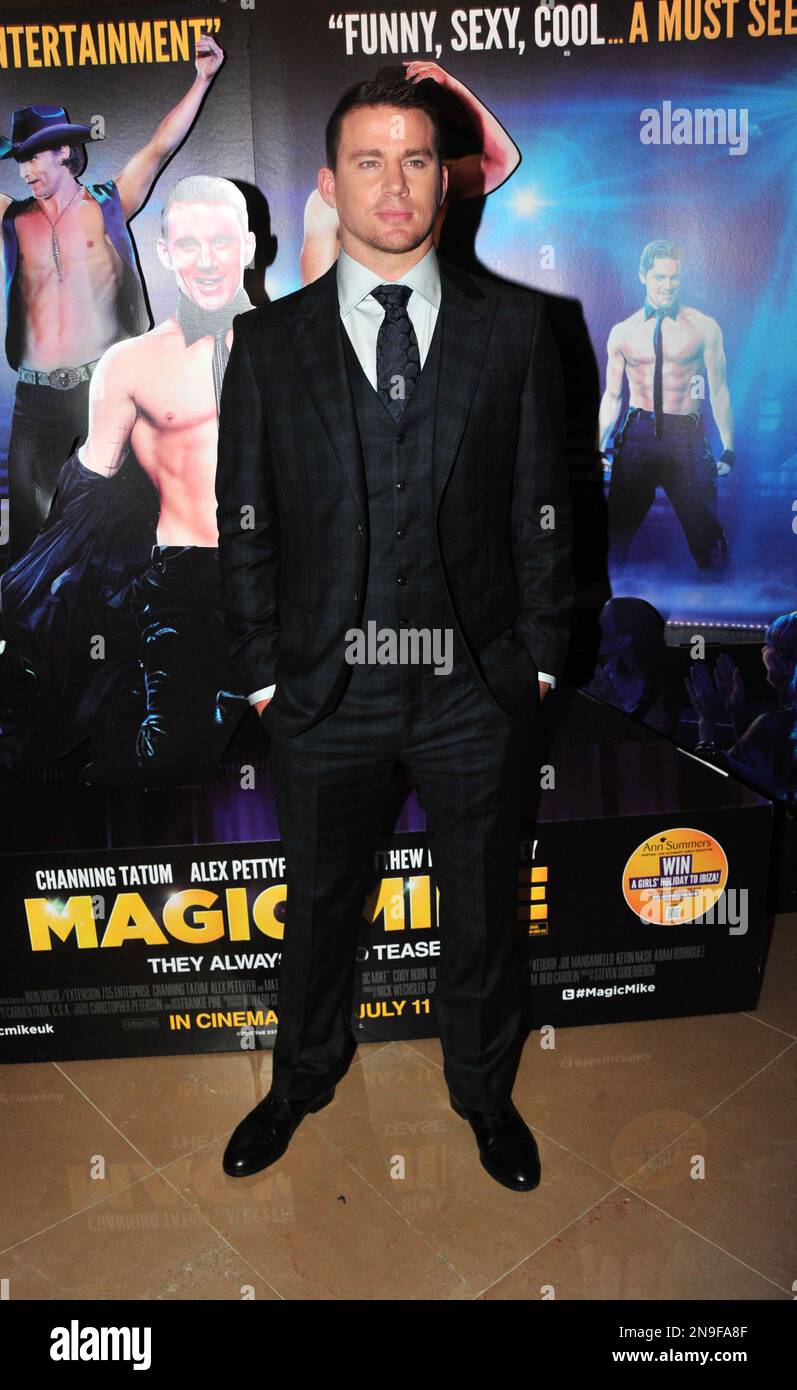 Channing Tatum arrives at the Magic Mike Premiere at the Mayfair Hotel ...