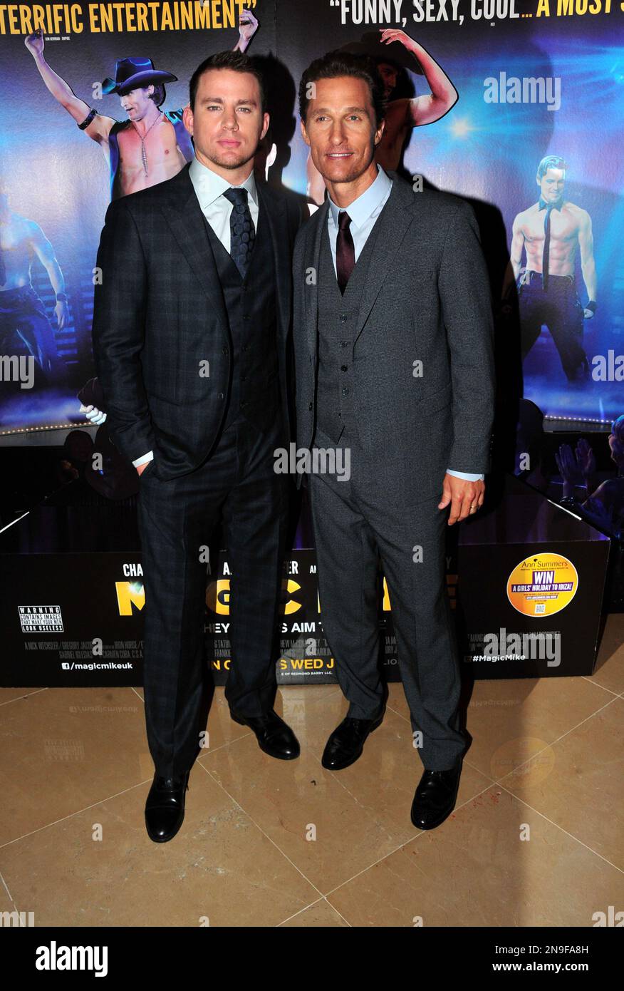 Channing Tatum, Matthew McConaughey arrives at the Magic Mike Premiere ...