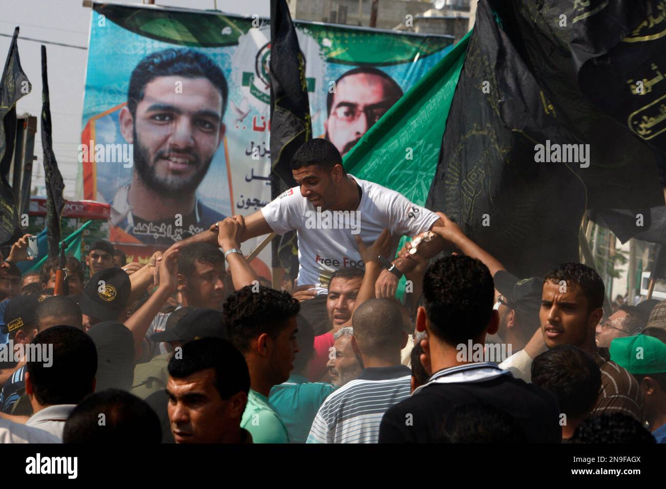 Palestinian Mahmoud Sarsak, a former player with the Palestinian ...