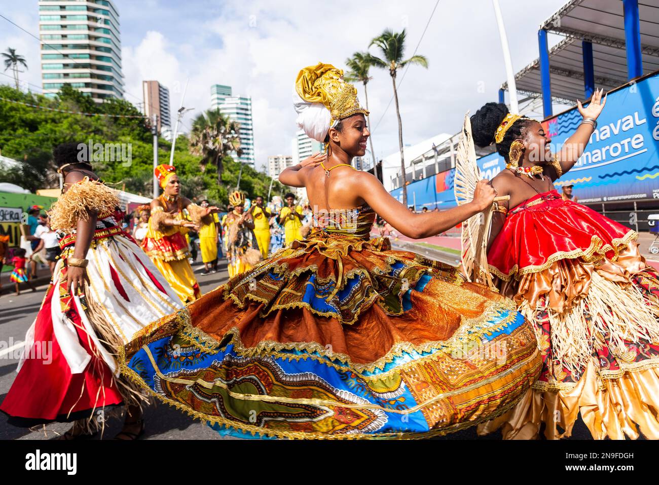Salvador, Bahia, Brazil - February 11, 2023: Traditional African ...