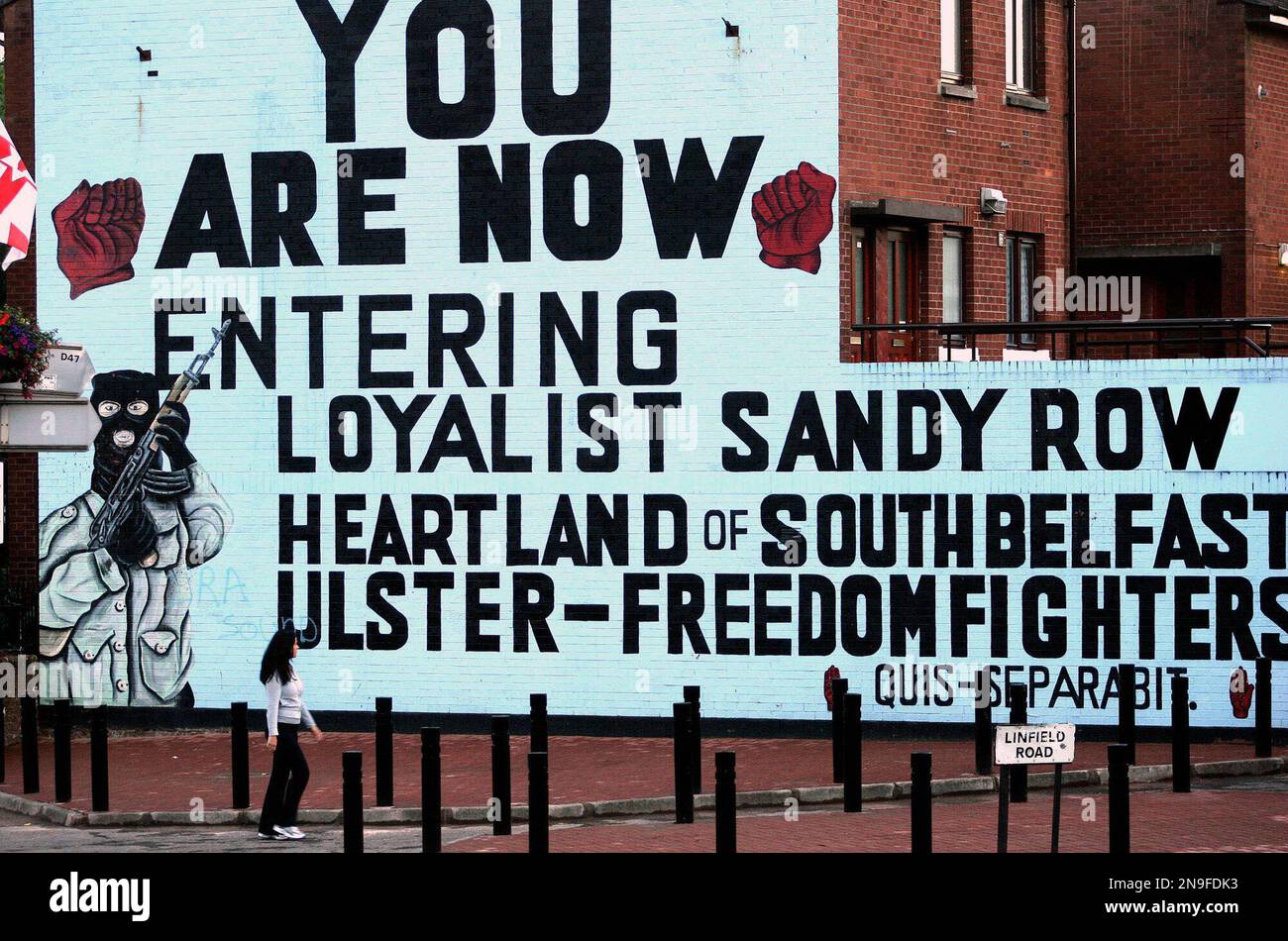 FILE - This July 7, 2006 photo from files shows a loyalist mural from ...