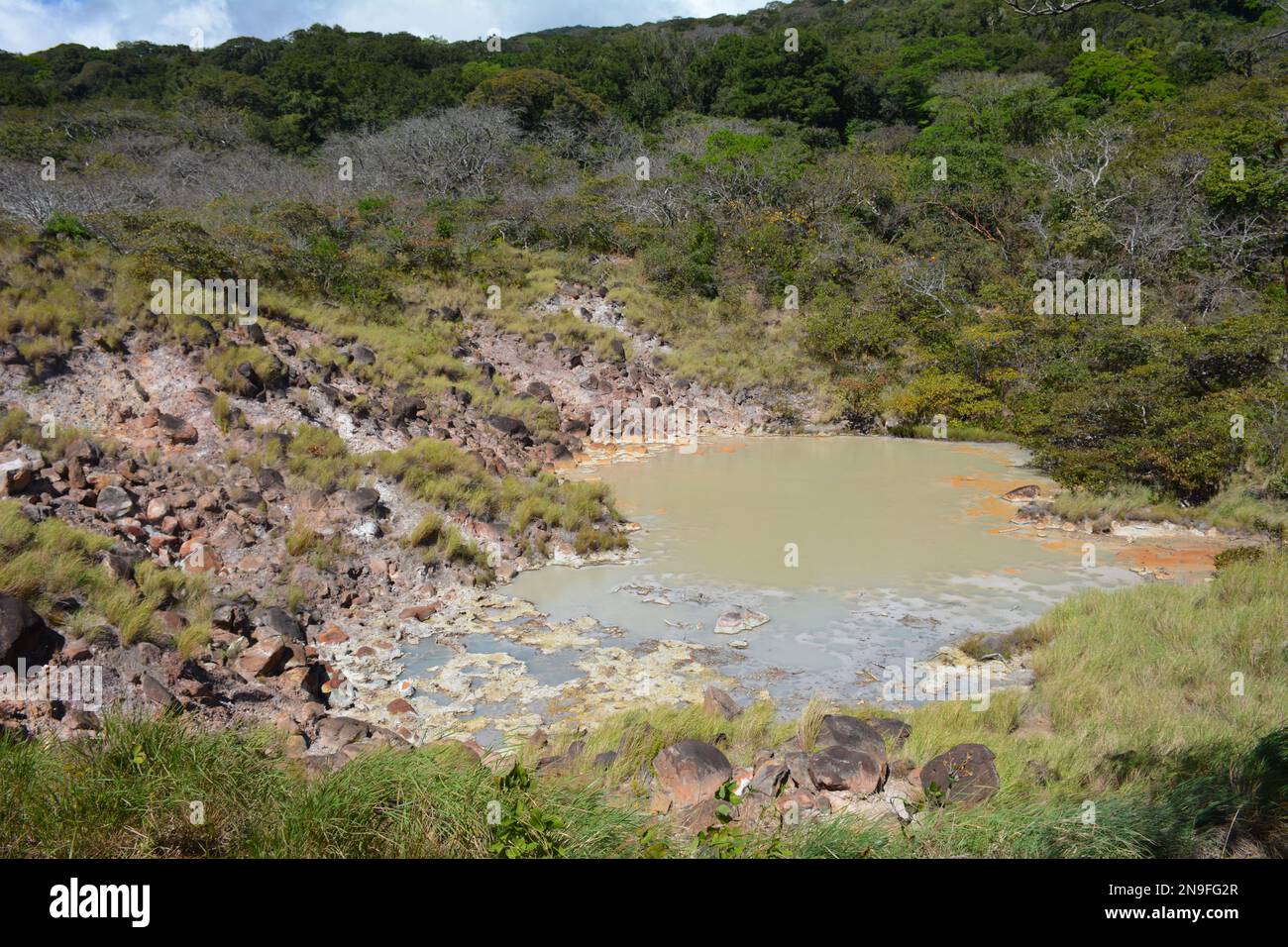 Volcano lava mud pools at Ricon Volcano National Park, Guanacaste ...