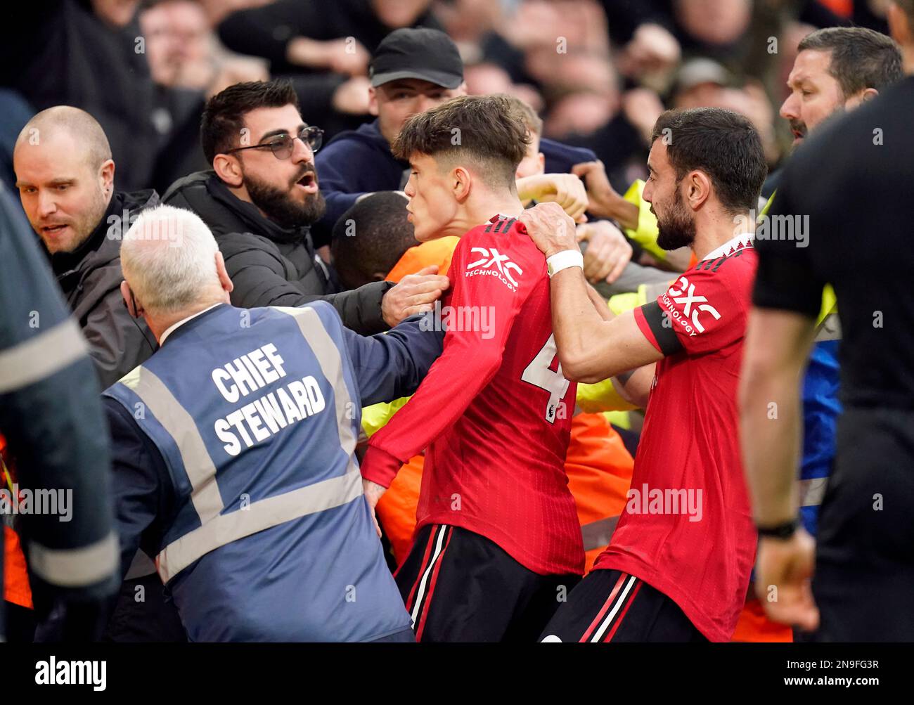 Manchester United's Alejandro Garnacho celebrates scoring their side's ...