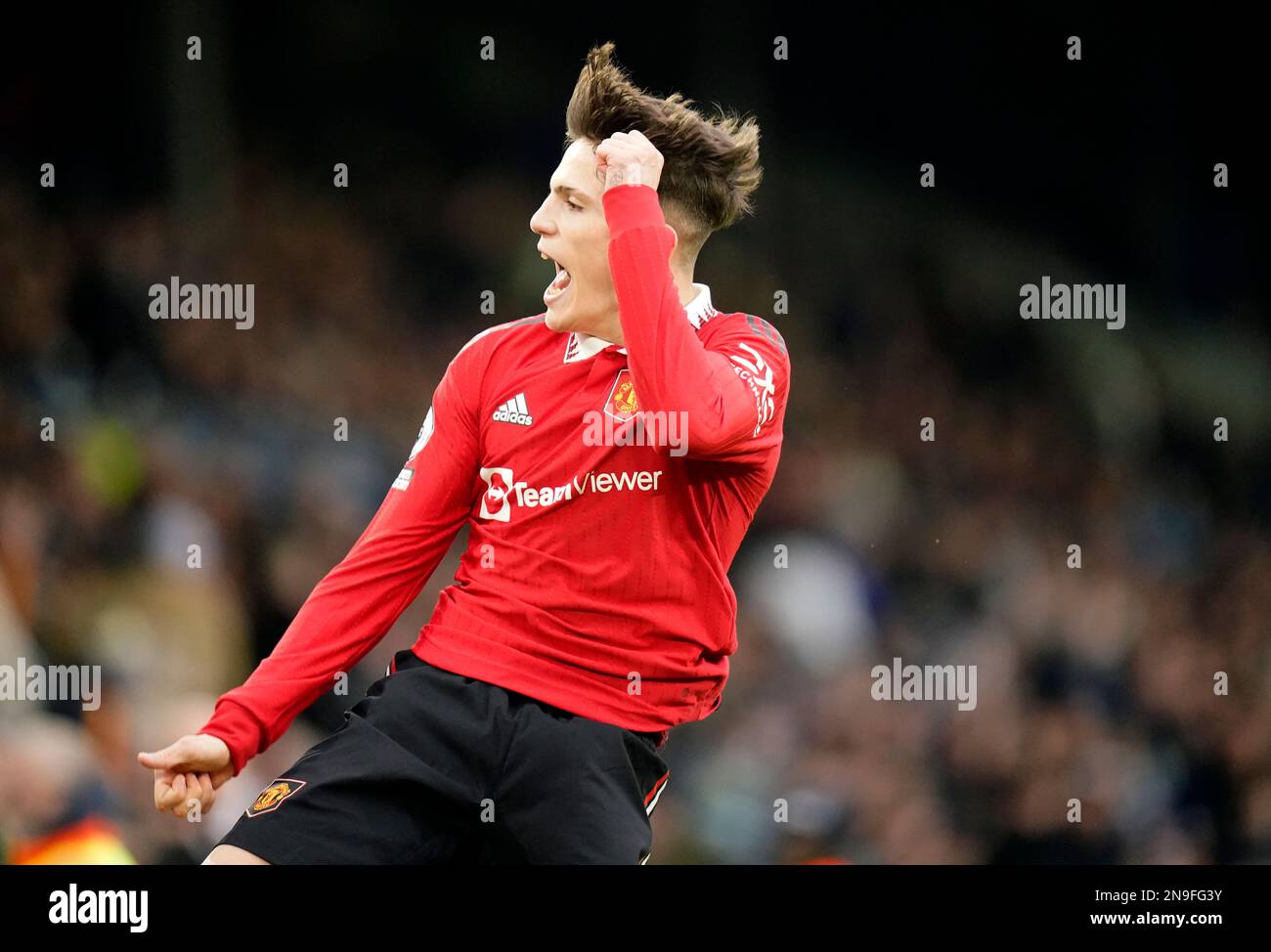 Manchester United's Alejandro Garnacho celebrates scoring their side's ...