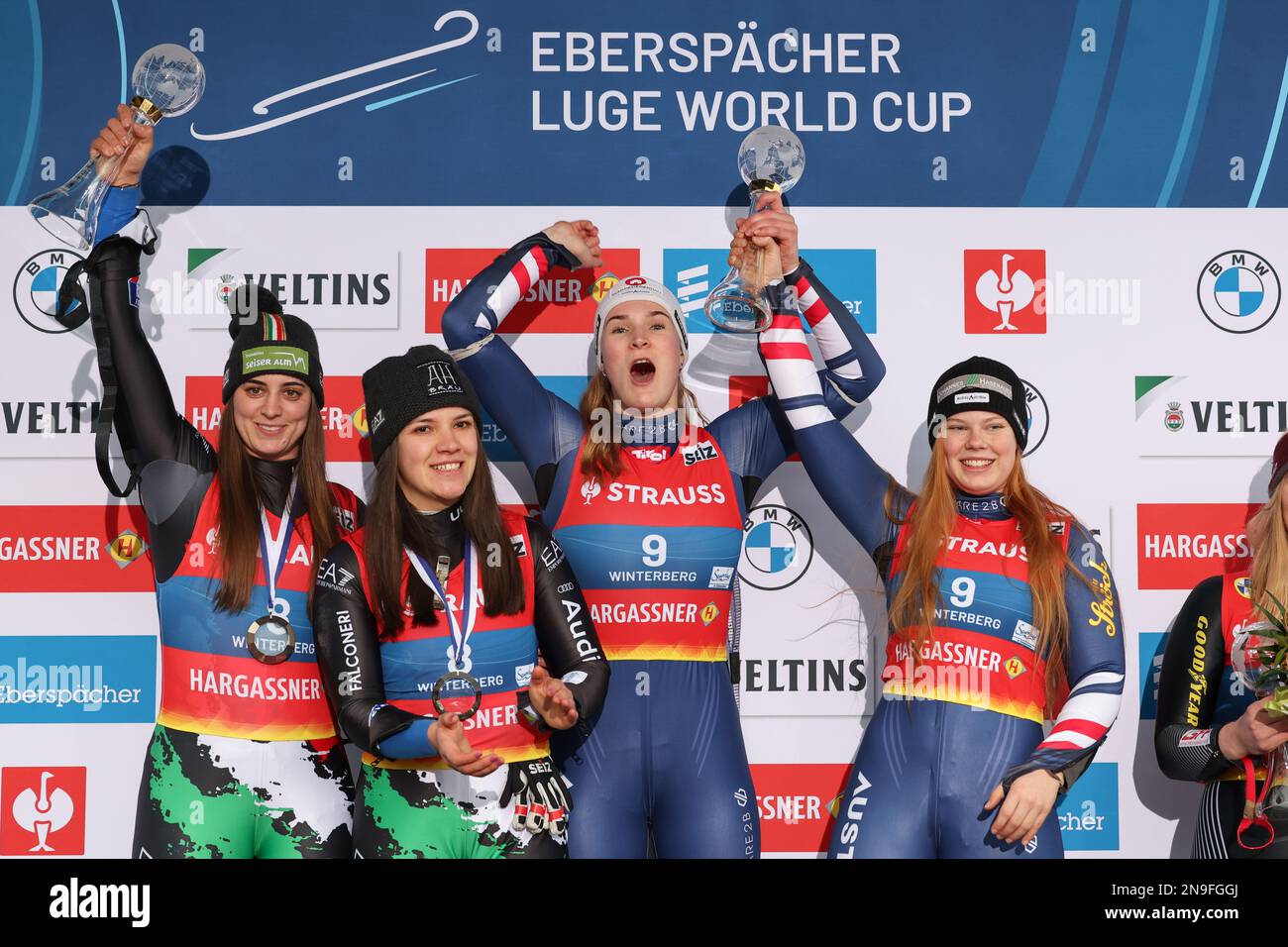 Winterberg, Germany. 12th Feb, 2023. Luge: World Cup, doubles, women ...