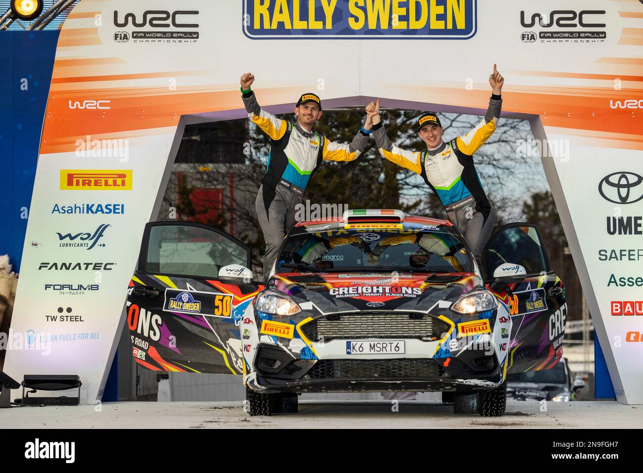 CREIGHTON William (IRL), FORD Fiesta Rally3, RC3, Rally3, portrait ...