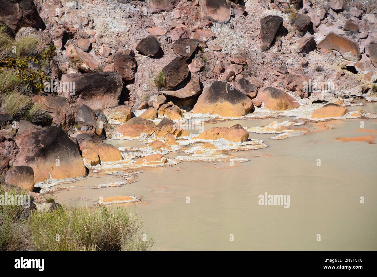Volcano lava mud pools at Ricon Volcano National Park, Guanacaste ...