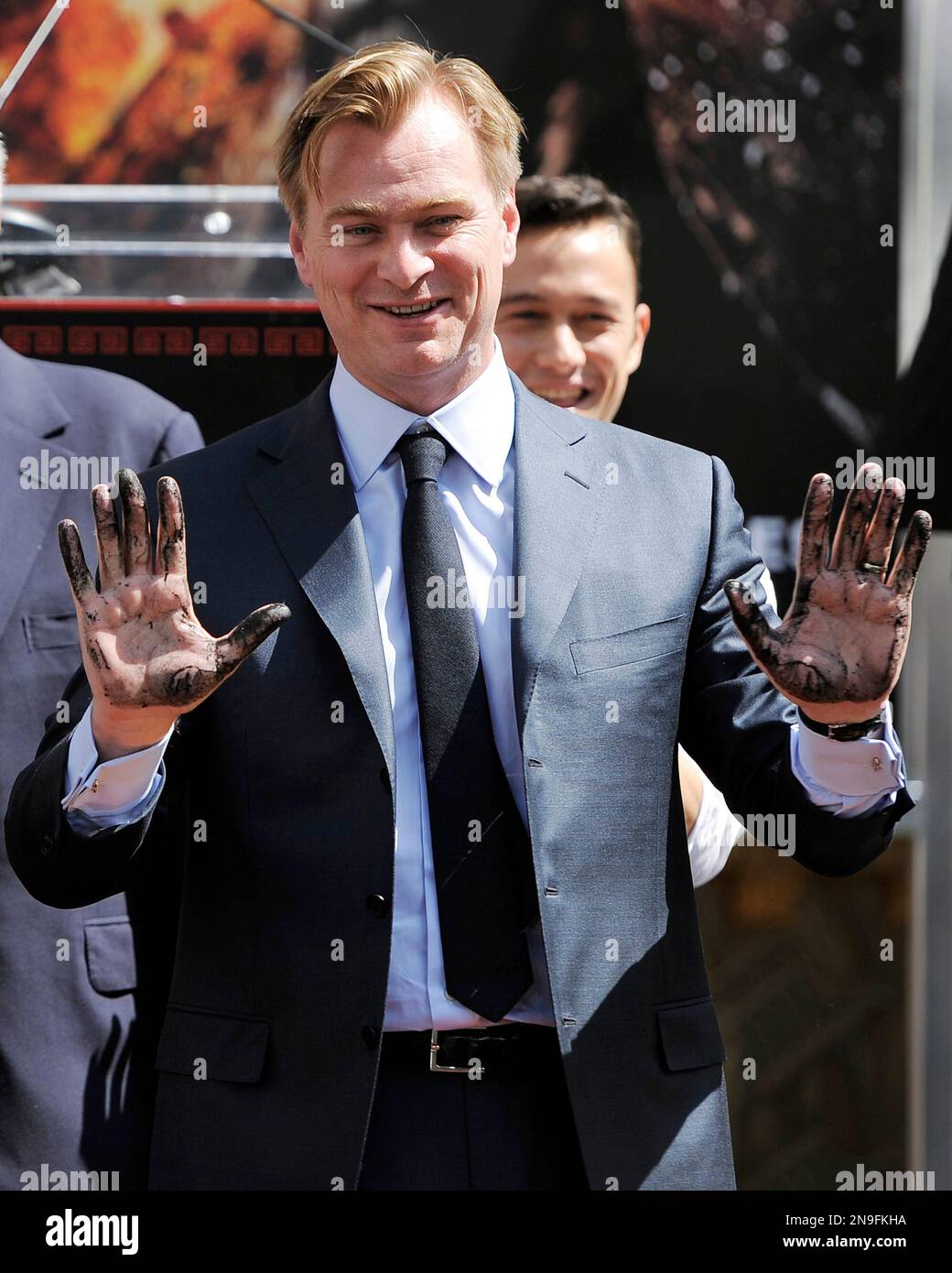 Christopher Nolan, director of the upcoming film "The Dark Knight Rises ...