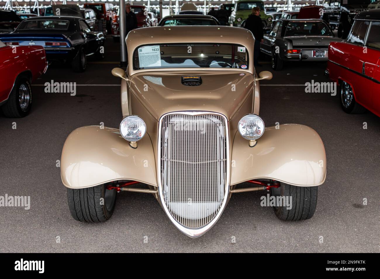 1933 Ford 3-Window Custom Coupe Stock Photo - Alamy