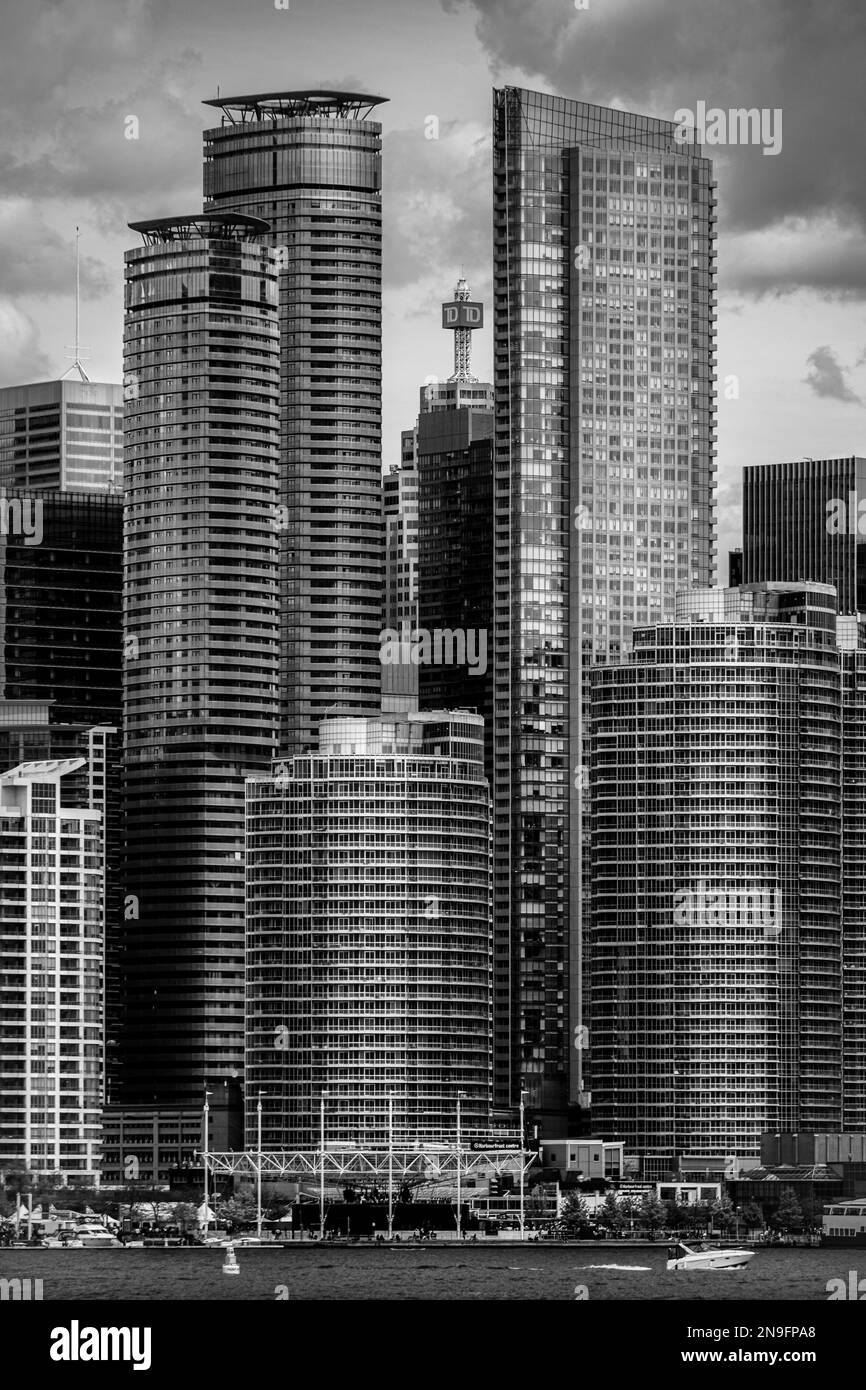 Toronto tall buildings Black and White Stock Photos & Images - Alamy