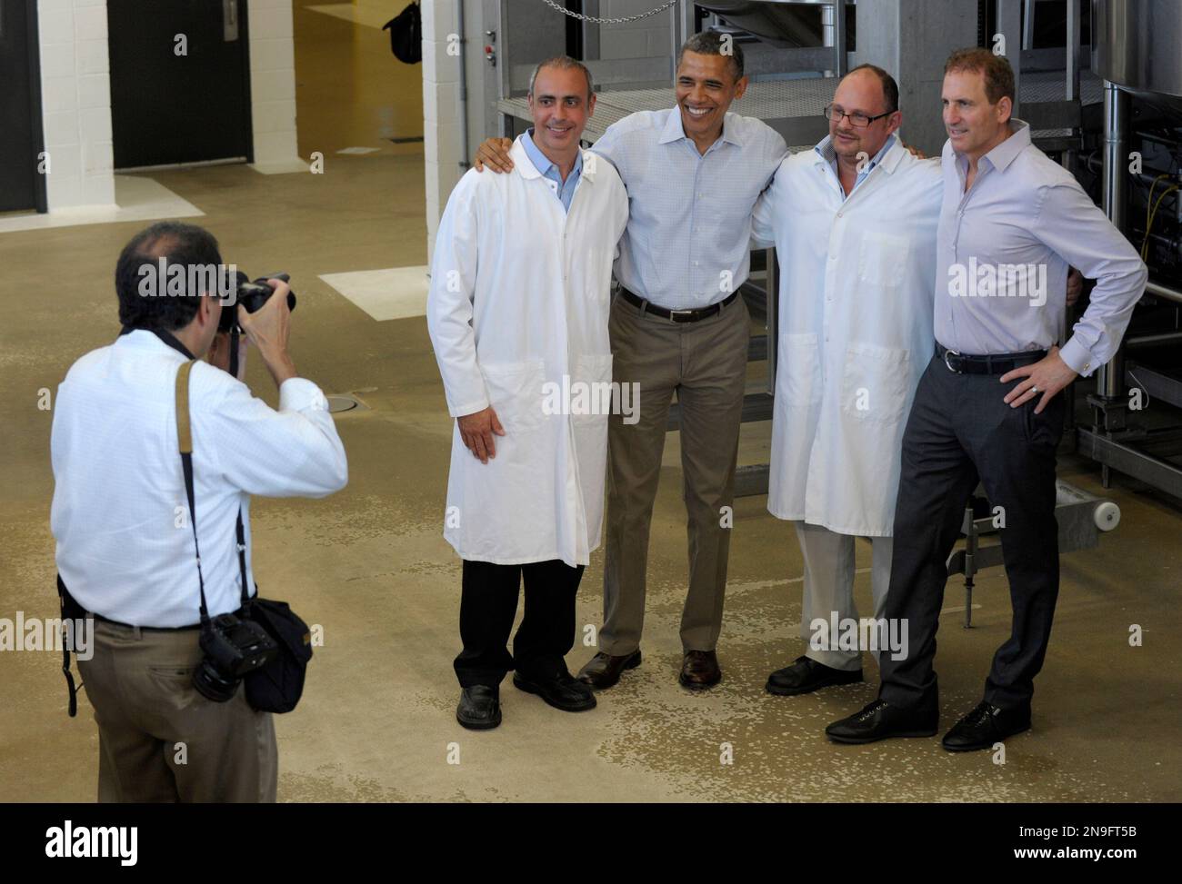 President Barack Obama poses for a photo with Brian Zidian, Richard ...