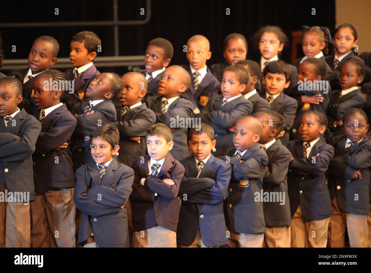 Schoolchildren at Dominican Convent, a private school in Zimbabwe are ...