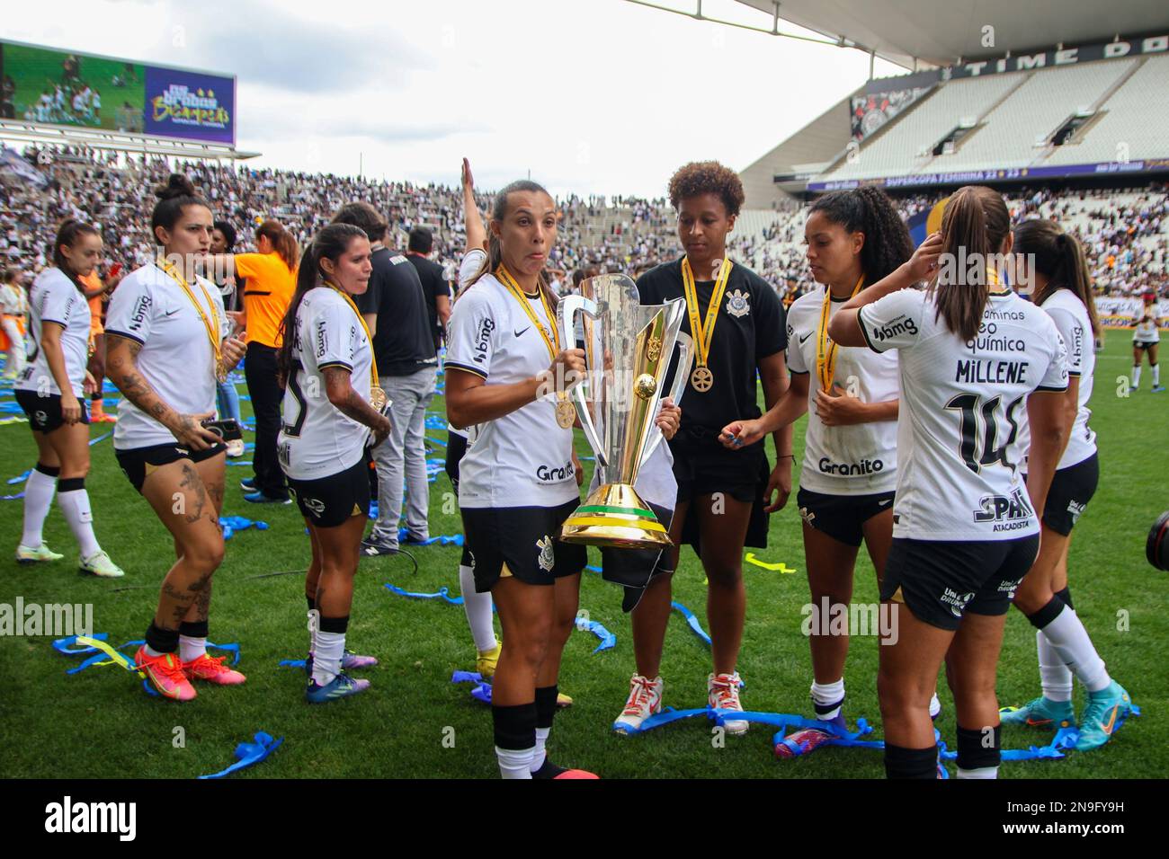 SÃO PAULO, SP - 12.02.2023: CORINTHIANS X FLAMENGO - Corinthians women ...